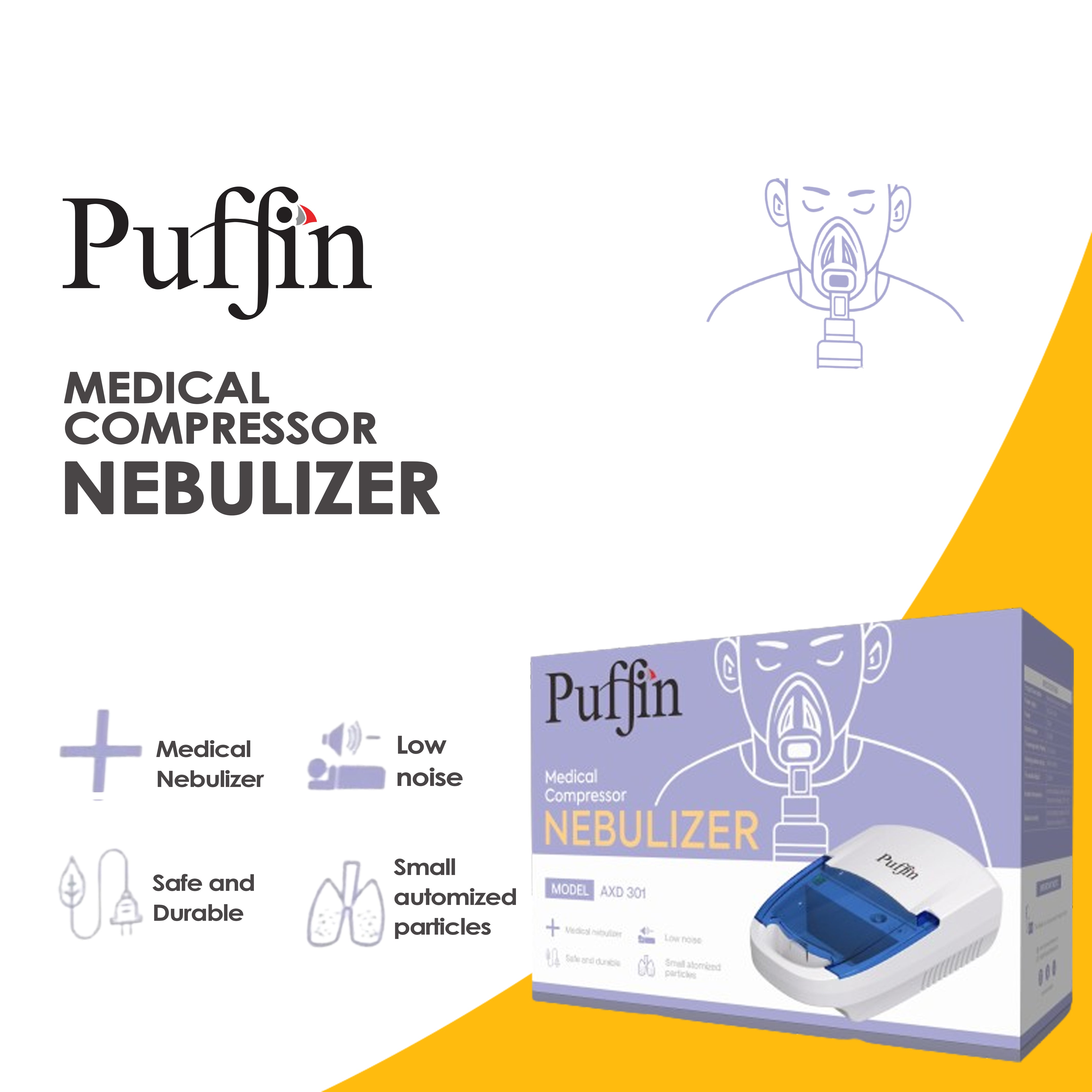 Puffin Compressor Nebulizer Machine - Keeps