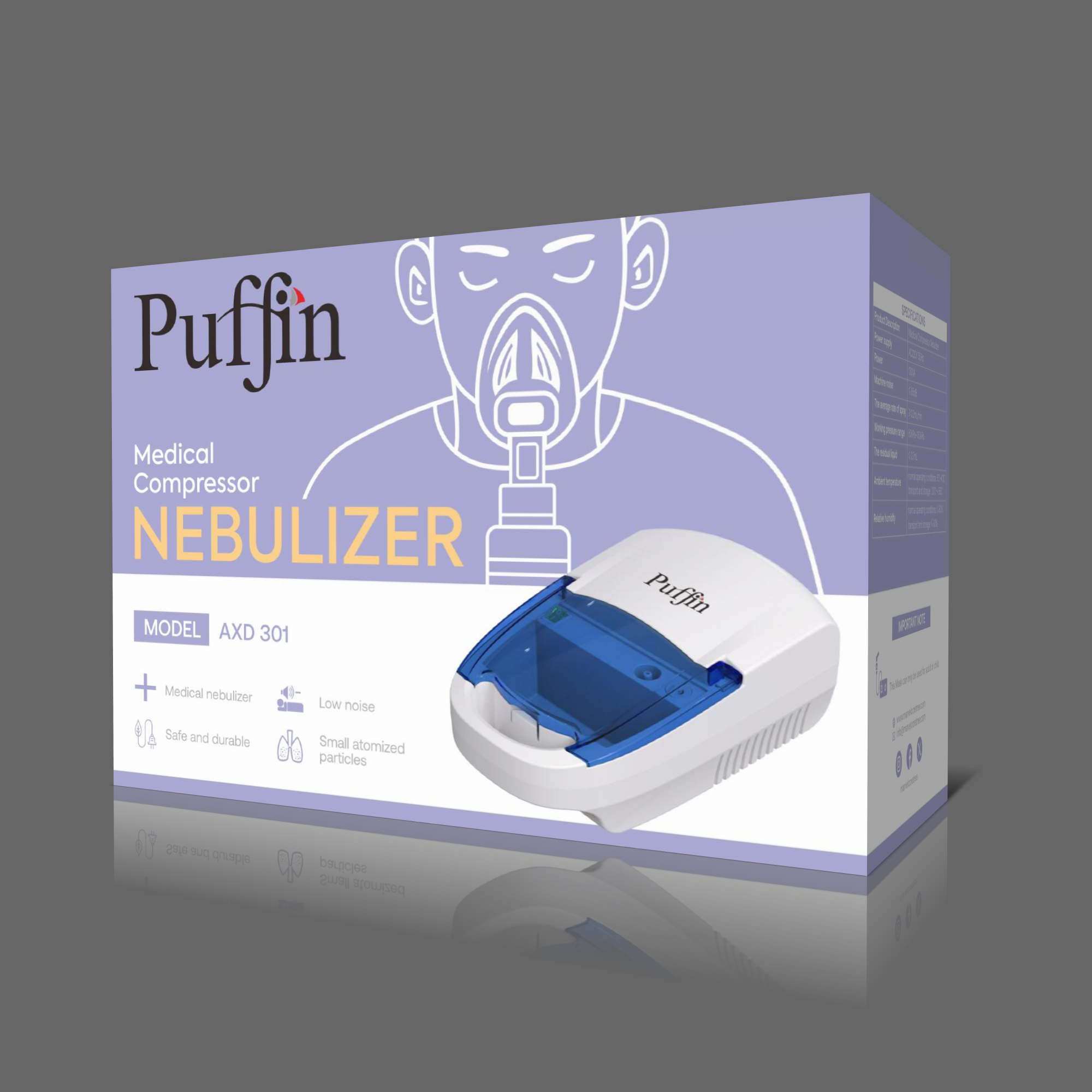 Puffin Compressor Nebulizer Machine - Keeps