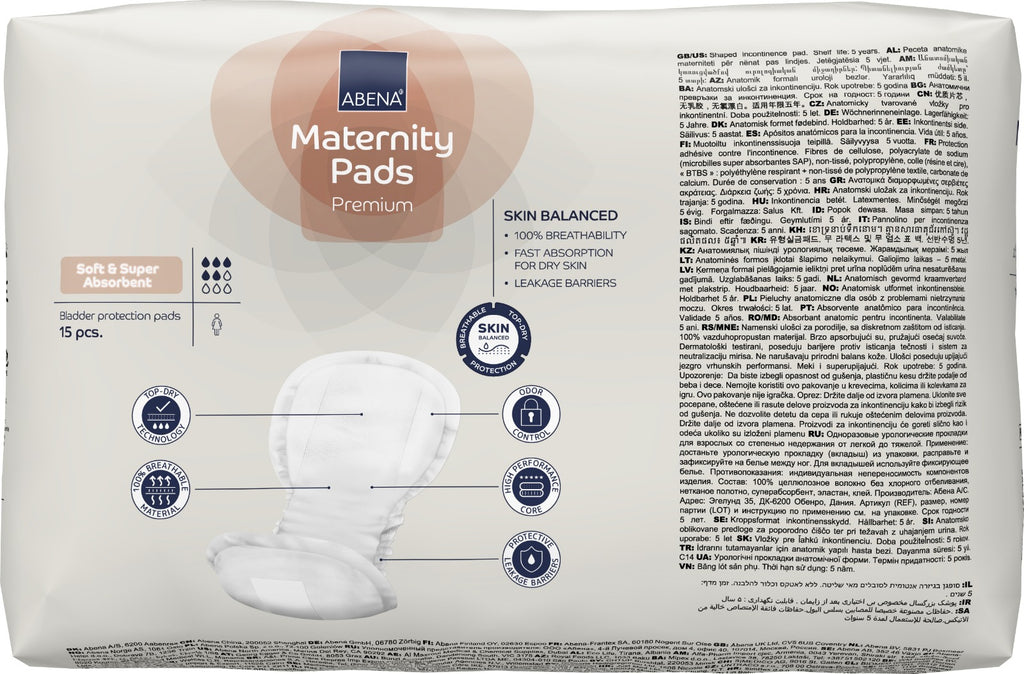 Abena Maternity Pad - European Postpartum Pads - Keeps