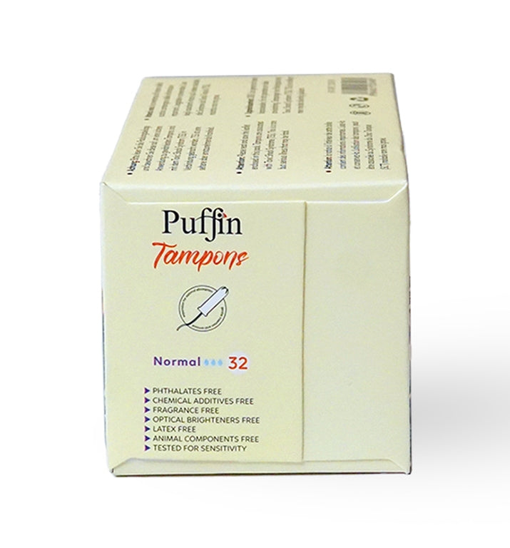 Puffin Tampons NORMAL 32 Pcs : Comfortable Protection - Keeps